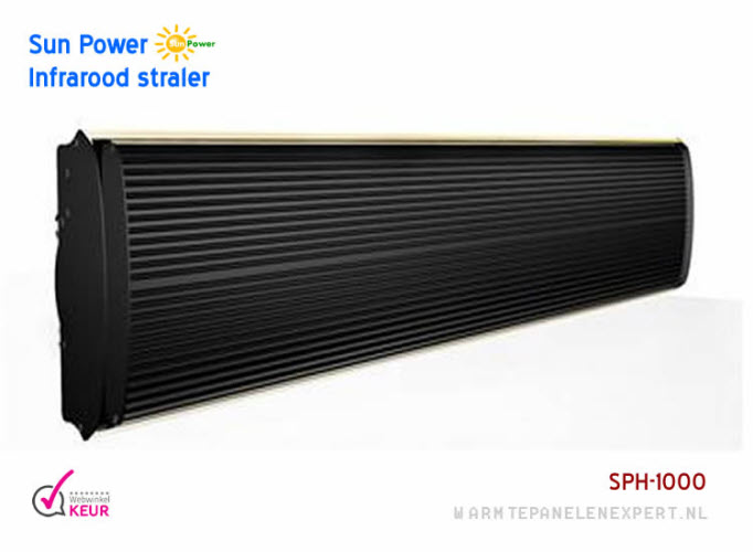 SunPower infrarood warmte straler SPH-1000 - Warmtepanelen