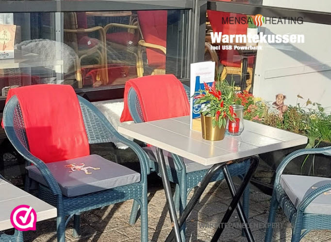 Warmtekussen GRIJS incl Powerbank